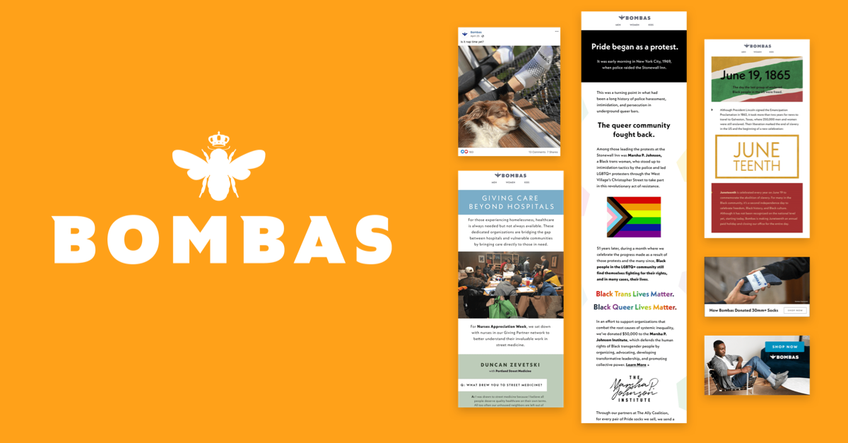 How Bombas adapted creative for COVID-19 and Black Lives Matter ...