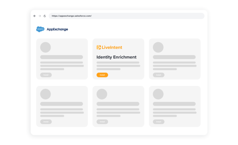 LiveIntent Identity Enrichment on Salesforce AppExchange