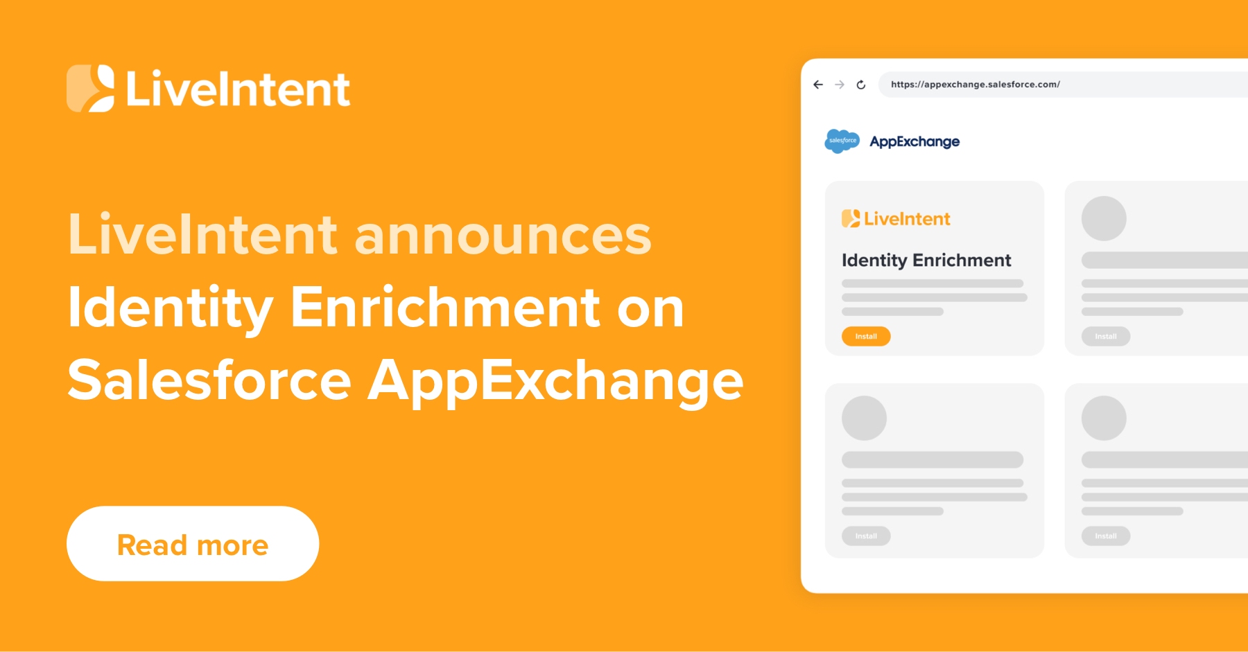 LiveIntent Identity Enrichment on Salesforce AppExchange