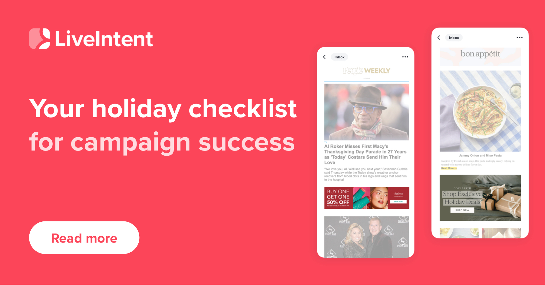 Your holiday checklist for campaign success - LiveIntent