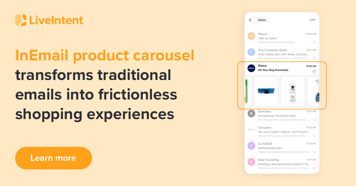 InEmail product carousel transforms traditional emails into ...